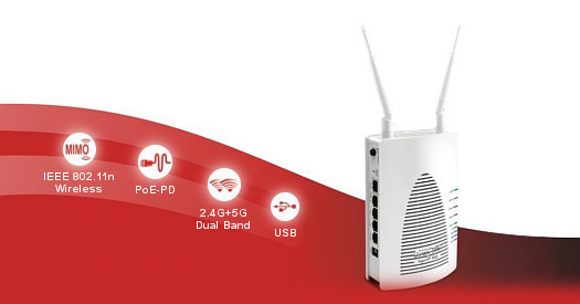 Draytek Vigor AP900 4Port PoE Wireless Access Point - incehesap.com