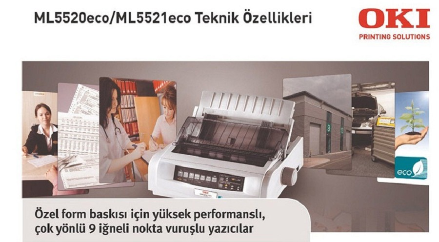 Oki ML5520 9 Pın 80 Kolon Yazıcı (570 CPS) Eco - incehesap.com