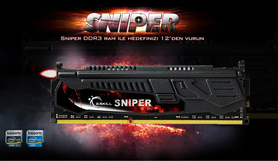 G.Skill Sniper 8GB (2x4GB) DDR3 1866MHz CL9 Ram - F3-14900CL9D-8GBSR ...