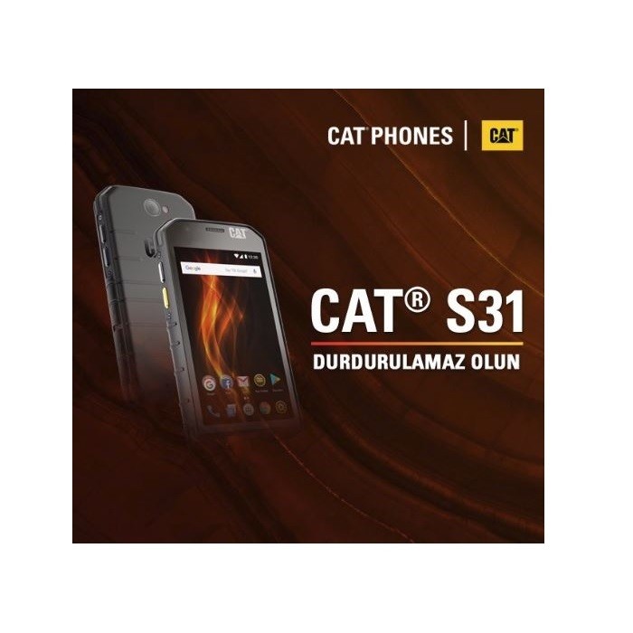 CAT S31 16 GB Siyah Cep Telefonu Distribütör Garantili