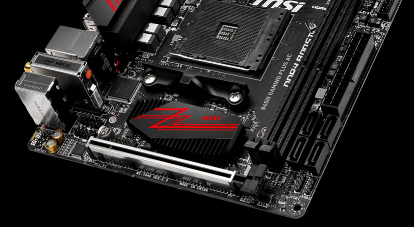 MSI B450I Gaming Plus AC AMD B450 Soket AM4 DDR4 3466(O.C.)MHz Mini-ITX Gaming Anakart ...