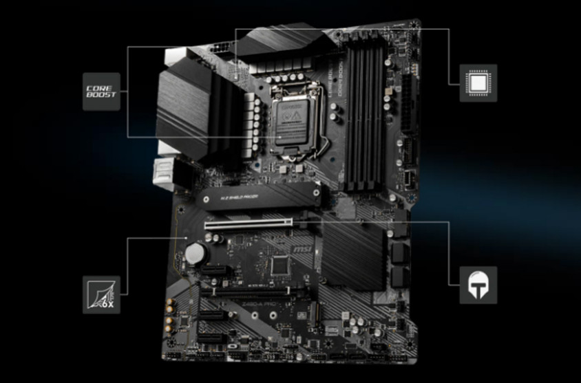 MSI Z490-A PRO Intel Z490 Soket 1200 DDR4 5000(OC)Mhz ATX Gaming ...