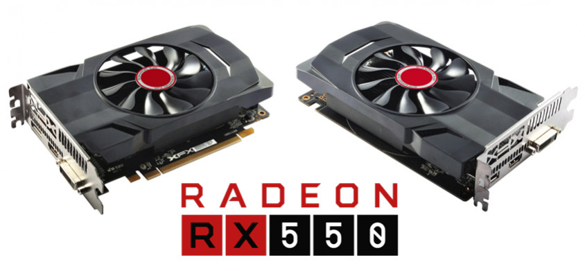 XFX AMD Radeon RX 550 Core Edition RX-550P4SFG5 4GB GDDR5 128Bit DX12 ...