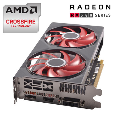 XFX AMD Radeon RX 550 Double Dissipation RX-550P2PFG5 2GB GDDR5 128Bit ...