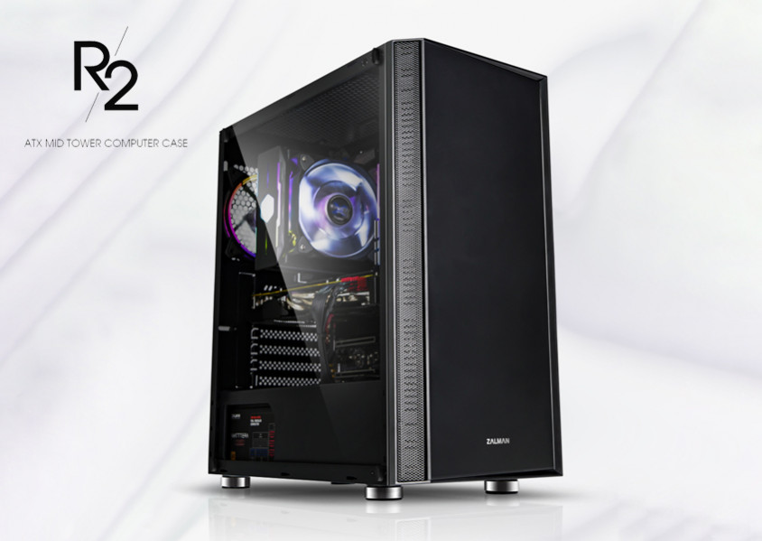 Zalman R2 Black Temperli Cam USB 3.0 Siyah E-ATX Mid-Tower Gaming ...