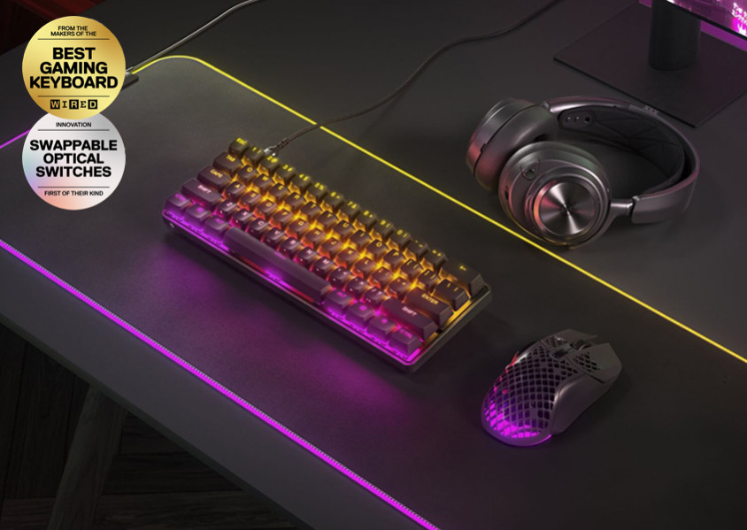 SteelSeries Apex 9 Mini SSK64838 İng Q (UK) OptiPoint Optik Switch RGB ...