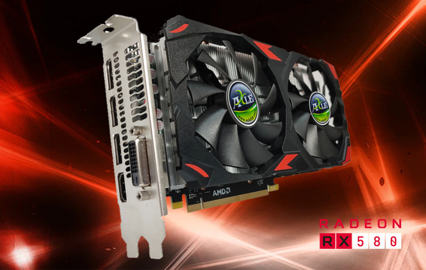 Axle Radeon RX 580 Ver.1.12 AX-580/8GD5P6DIP3 8GB GDDR5 256Bit DX12 ...