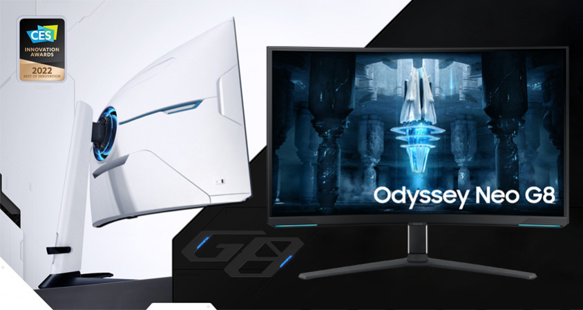 Samsung Odyssey Neo G8 LS32BG850NUXUF 31.5” 1ms 240Hz FreeSync Premium Pro VA 4K UHD Curved ...