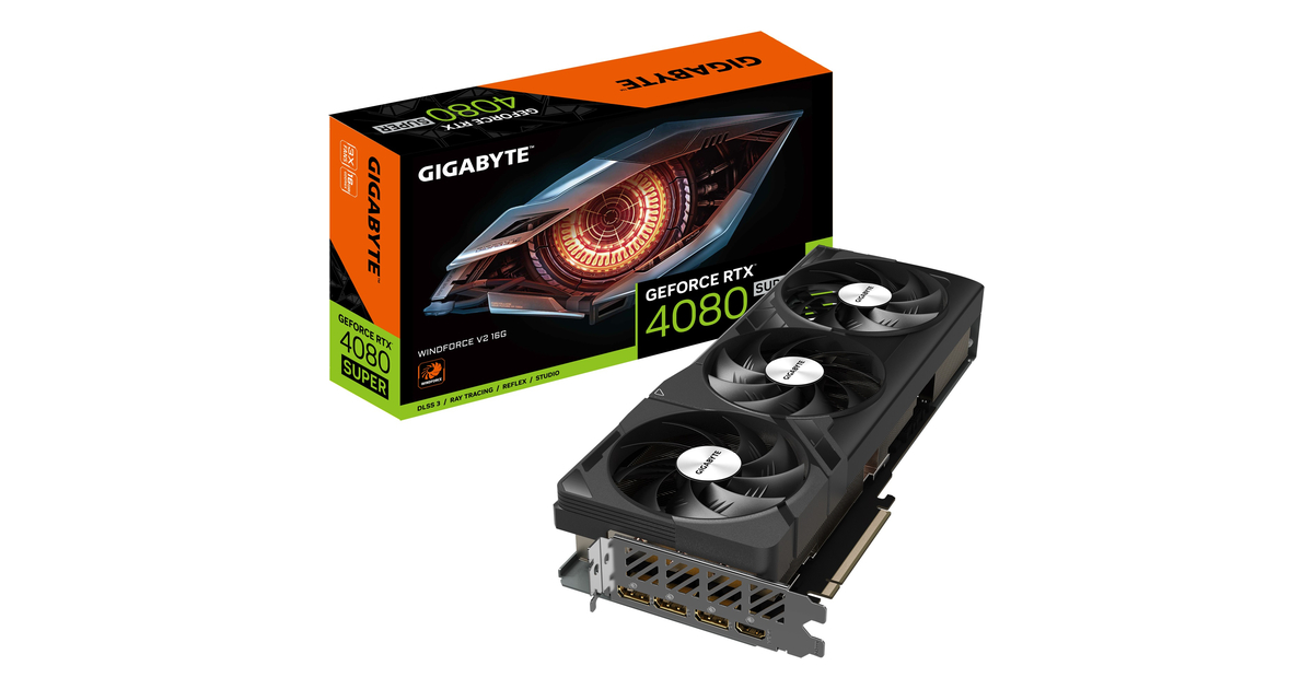 Gigabyte GeForce RTX 4080 Super Windforce V2 16GB GV-N408SWF3V2-16GD ...