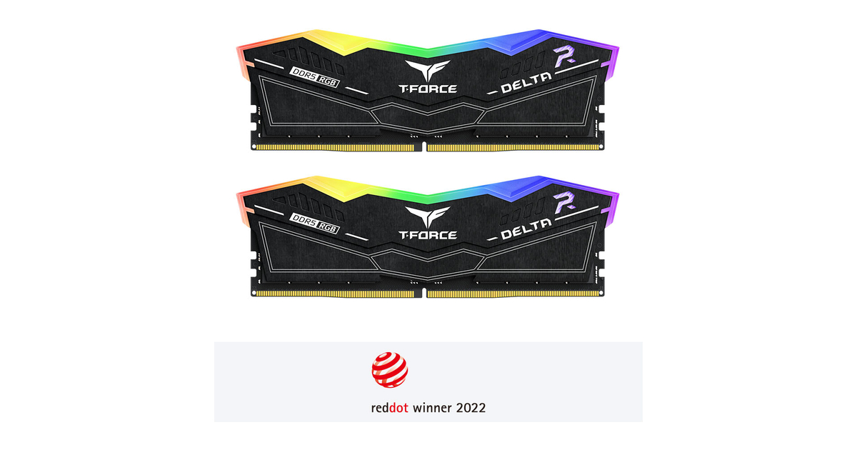 Team T-Force DELTA RGB 32 GB (2X16GB) 5600 MHz DDR5 CL38 Siyah Gaming ...