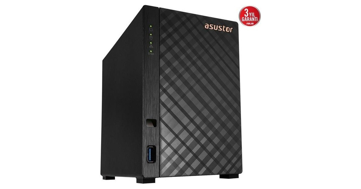 AS1102TL Realtek RTD1619B 2 Yuvalı1GB DDR4 1GB NAS Depolama Ünitesi ...