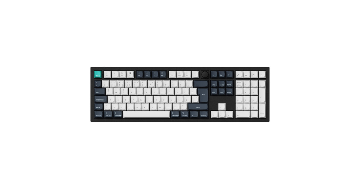 Keychron Q6 Max QMK/VIA Carbon Black %100 Gateron Jupiter Red Switch ...