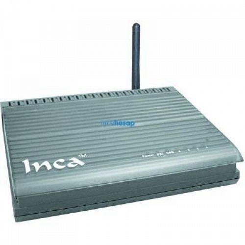 Inca IM204W ADSL2+ 4 Port 54Mbps Kablosuz Modem - incehesap.com