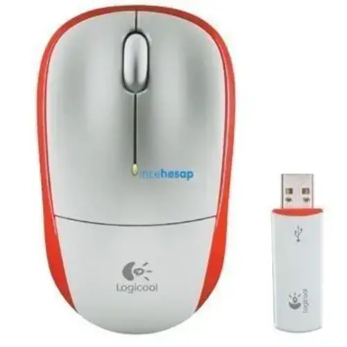 LOGITECH M205 BEYAZ/TURUNCU KABLOSUZ USB MOUSE - incehesap.com