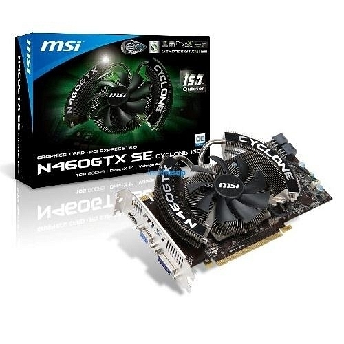 MSI N460GTX-SE CYCLONE 1GD5/OC(256BİT)1GB DDR5 16X - incehesap.com