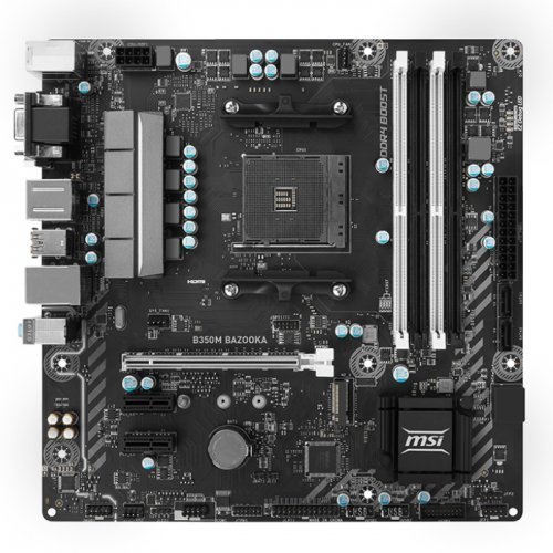 MSI B350M BAZOOKA AMD B350 Soket AM4 DDR4 Micro-ATX - incehesap.com