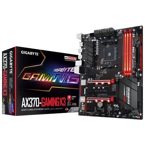 Gigabyte GA-AX370-Gaming K3 AMD X370 Soket AM4 DDR4 3200(OC)MHz ATX - incehesap.com
