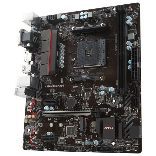 MSI A320M Grenade AMD A320 Soket AM4 DDR4 3200(OC)MHz mATX - incehesap.com