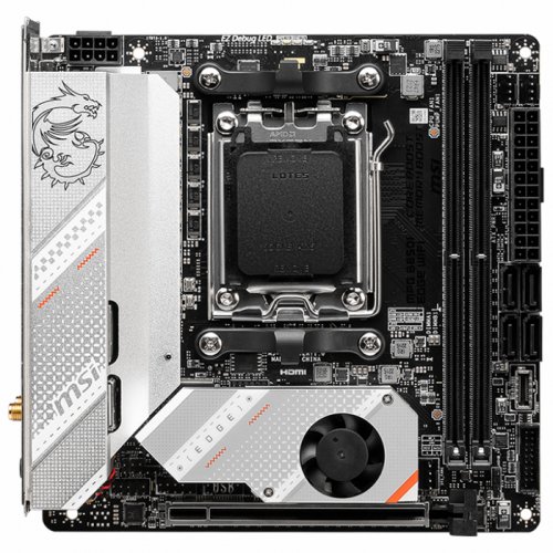 MSI MPG B650I EDGE WIFI AMD B650 Soket AM5 DDR5 6600(OC)MHz Mini-ITX ...