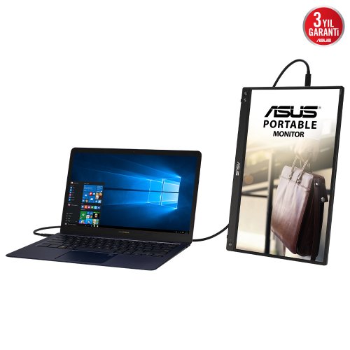 ASUS ZenScreen MB16ACV 15.6” 5ms 60Hz IPS Full HD Taşınabilir Monitör - incehesap.com