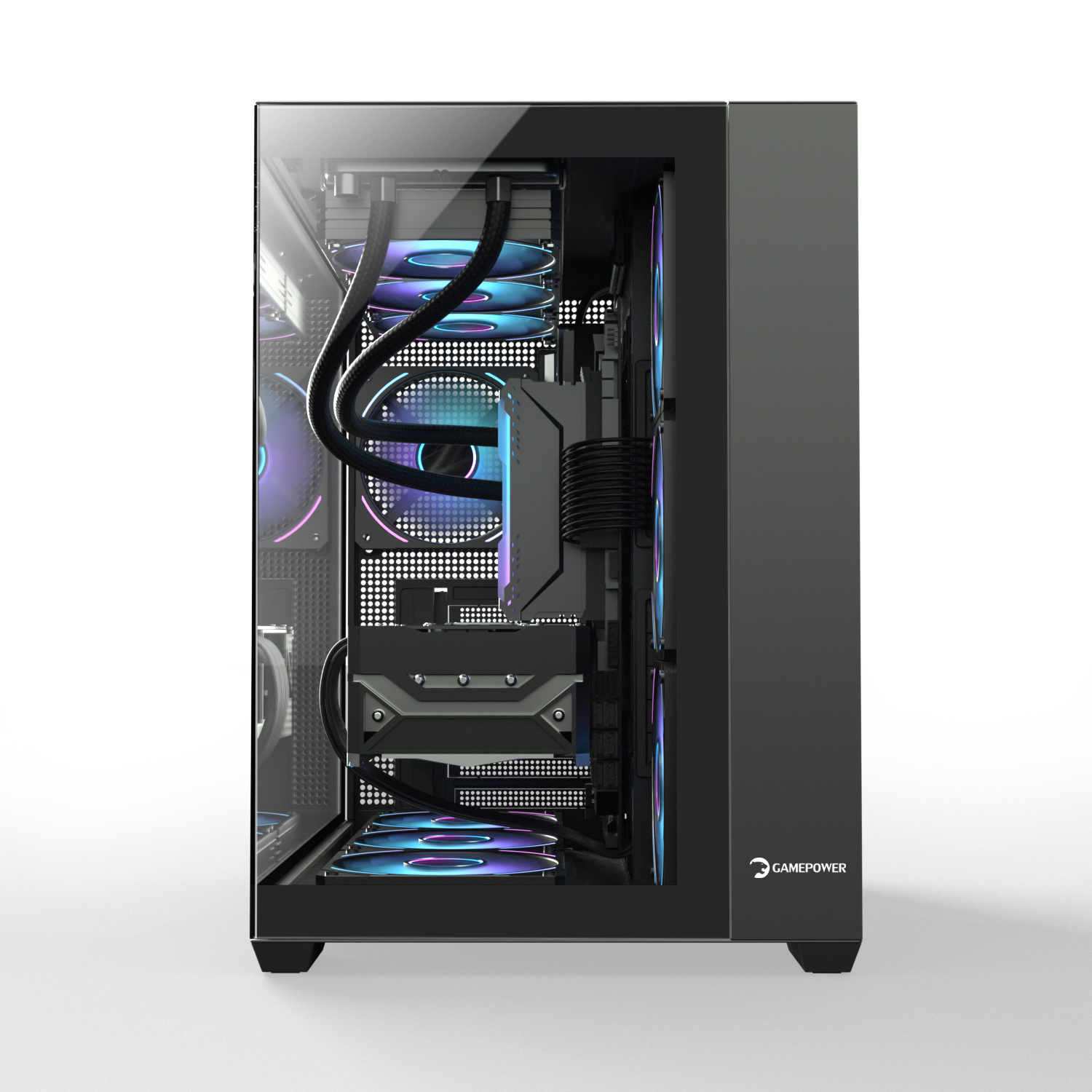 GamePower Warcry Prism 4xARGB Fan Cam ATX Gaming Kasa - incehesap.com