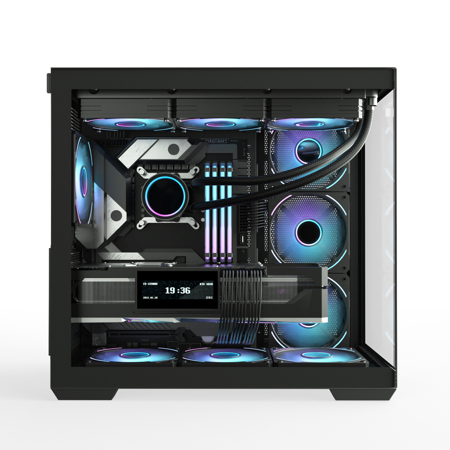 GamePower Warcry Prism 4xARGB Fan Cam ATX Gaming Kasa - incehesap.com