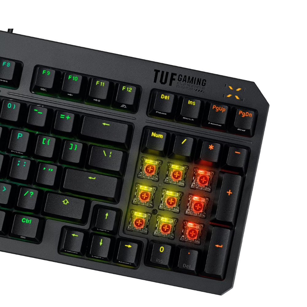 ASUS TUF Gaming K3 Gen II RGB Red Switch Optik Mekanik Kablolu Gaming ...