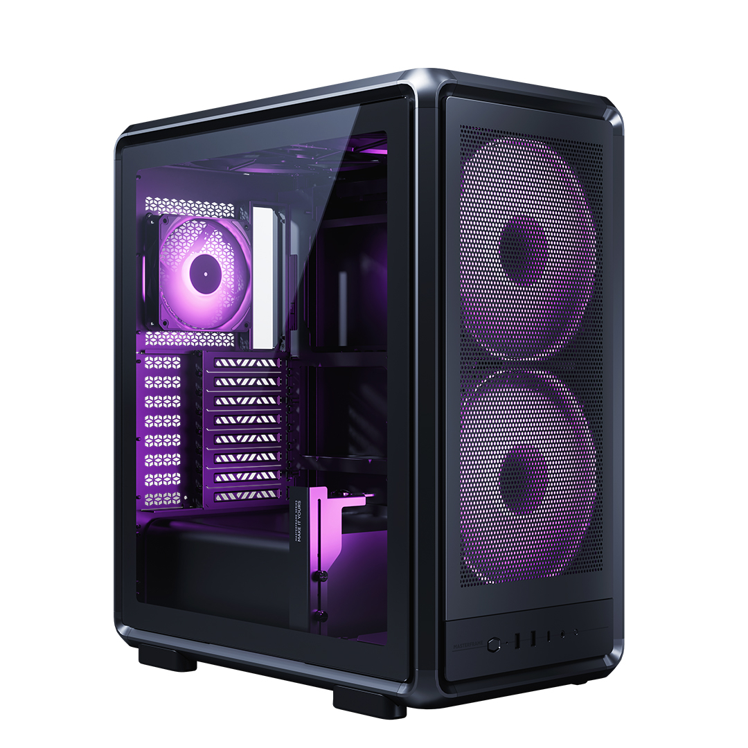 Cooler Master MasterFrame 500TG Mesh MF500M-KHNN-S01 2x200mm(Ön)-1x120mm(Arka) Fan ATX BTF ...