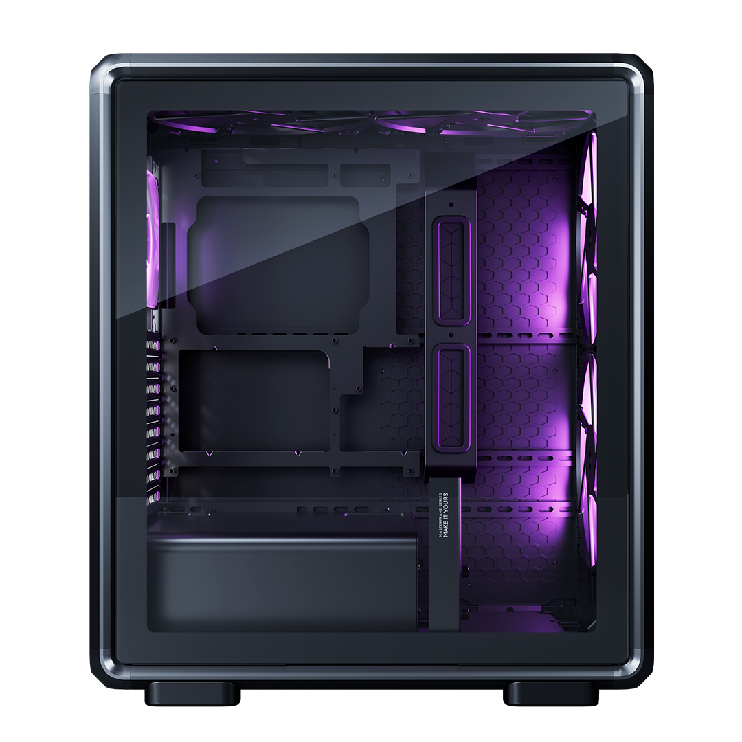 Cooler Master MasterFrame 500TG Mesh MF500M-KHNN-S01 2x200mm(Ön)-1x120mm(Arka) Fan ATX BTF ...